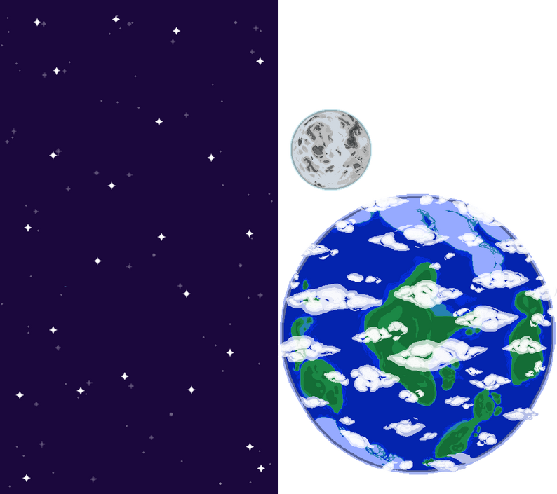 Pixel Nebula Eart-Like Background Sprite Sheet by PixelCarvel