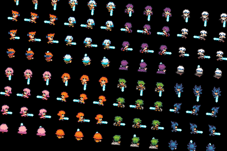 RPG asset action pack (Super Retro World by Gif) by Gif