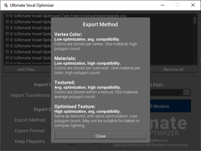 Ultimate Voxel Optimizer by Nat
