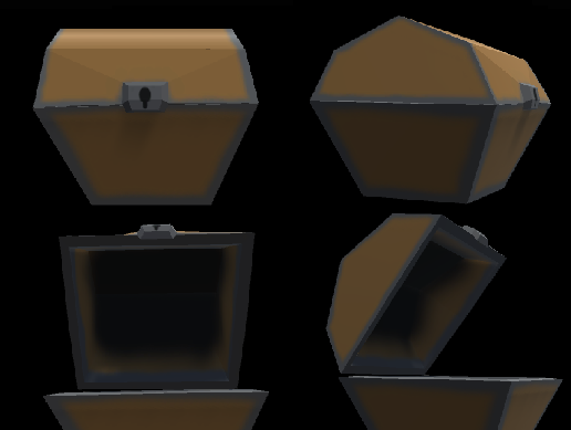 Low-Poly Simple Chest (Animated/Unity Ready) by casarotto