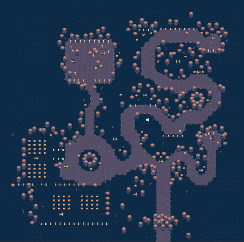 Spooky Pixel Art Tile set by deadongames