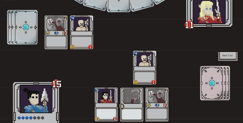 Pixel Art Card Game UI by afgameassets