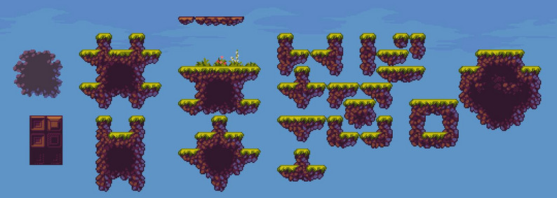 Fantasy Forest - Pixel Art Tileset by aamatniekss