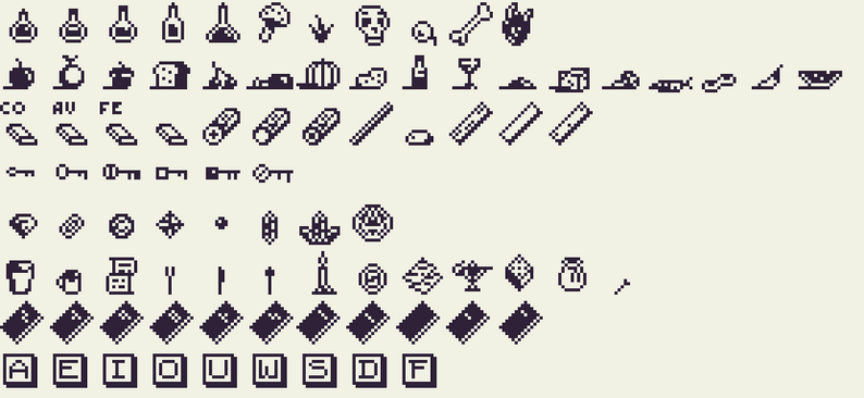 100+ 1-bit Medieval RPG Items Pack 16x16 by JJ99