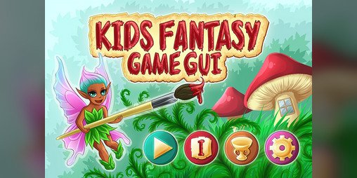 Kids GUI by Free Game Assets (GUI, Sprite, Tilesets)