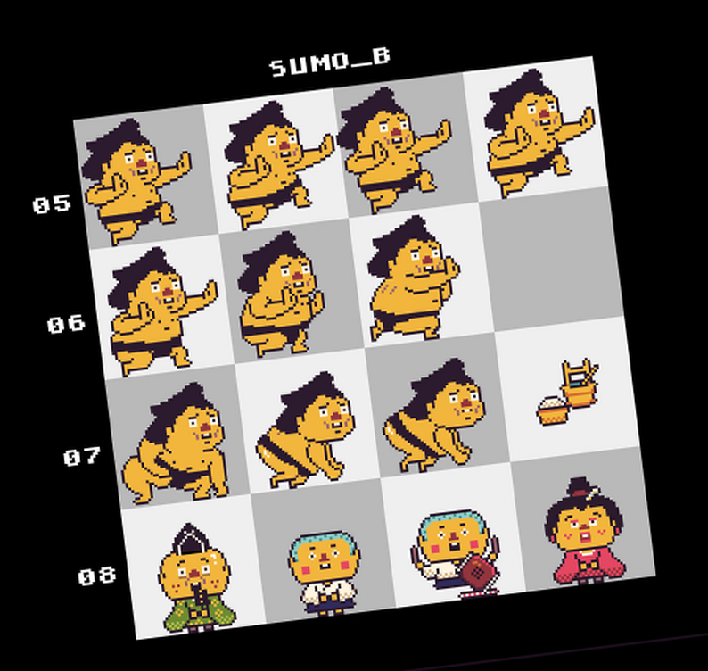 Assets for Sumo pixelart games by ShimejiKajiru
