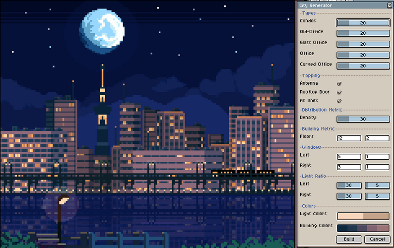 Procedural Pixel Art Building & City Generator (Aseprite) by Accodius ...