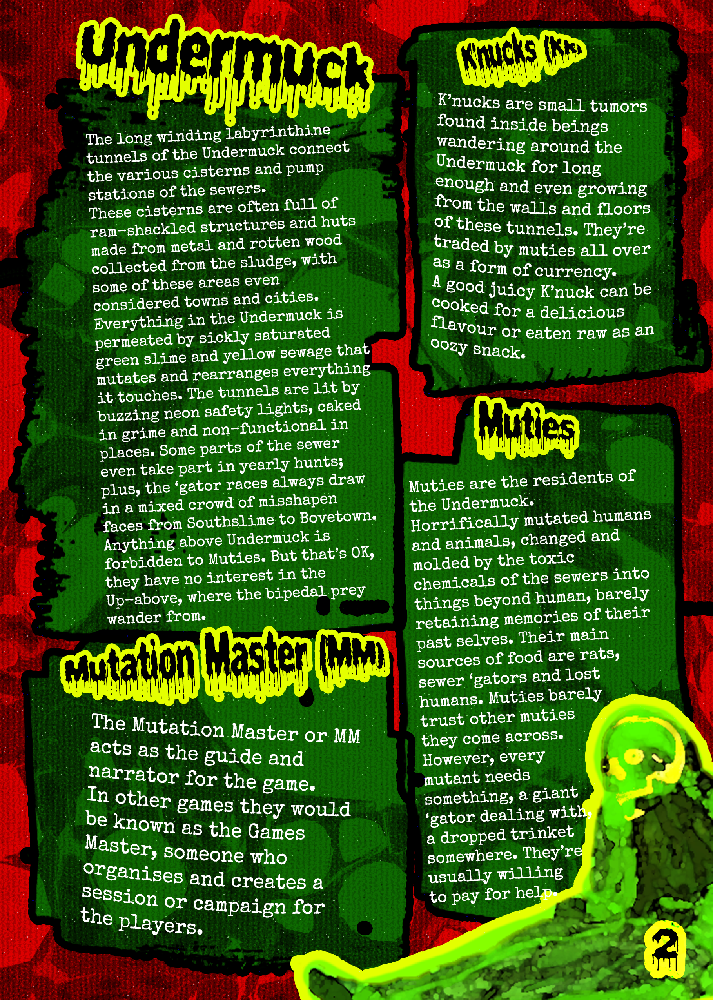 Below Dwelling Sewer Mutants: The Full RPG by NeonRot