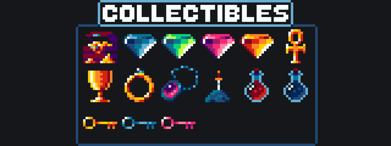 Rogue 16 - Roguelike Asset Pack by pq_pixels