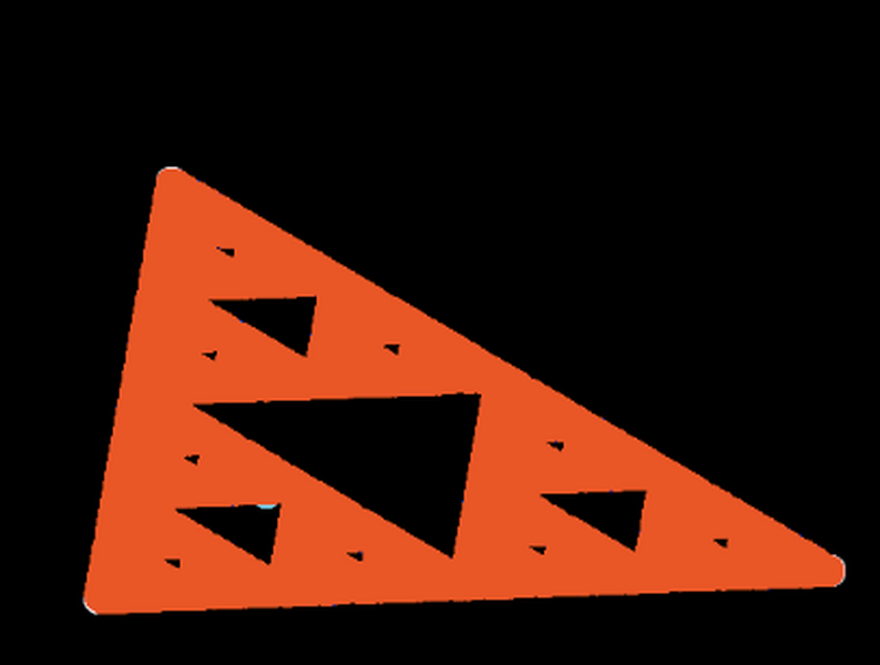 Sierpinski Triangle - Generate your own Fractal by Peter Morgan