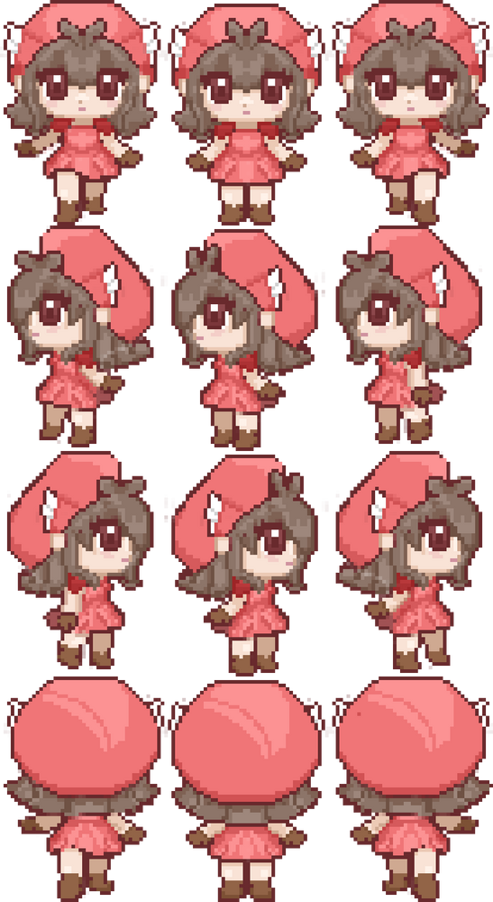 Free Pixel Princess Sprite by ladybug_games