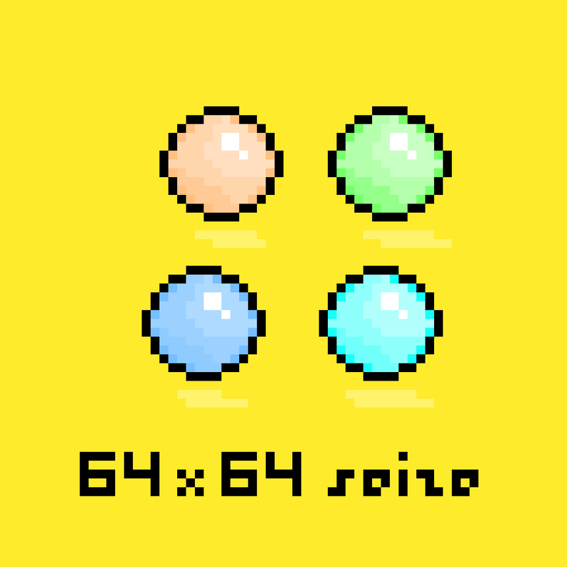 Free Ball Pixal art by Avichu