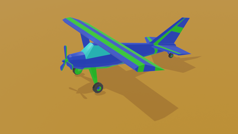 Low Poly Airplane by Magic Games