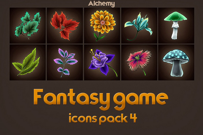 Game Icons of Fantasy Alchemy by Free Game Assets (GUI, Sprite, Tilesets)