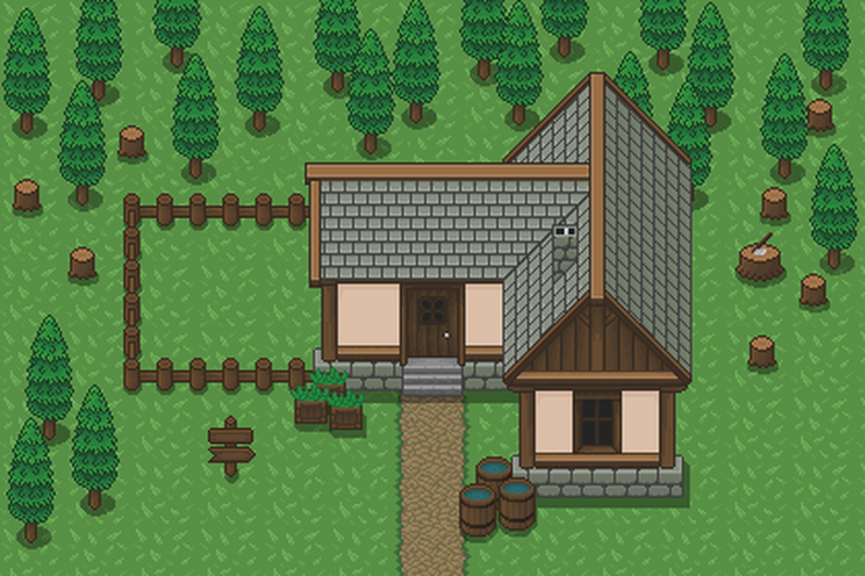 Fantasy Pixel RPG World by Kenmi