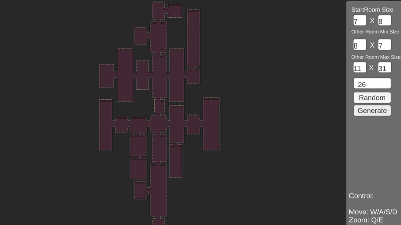 Simple Procedural Tilemap Dungeon Generator by WIIASD