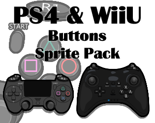 PS4 & WiiU Buttons Sprite Pack by U-GameZ