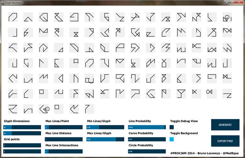 Glyph Generator by MadEqua