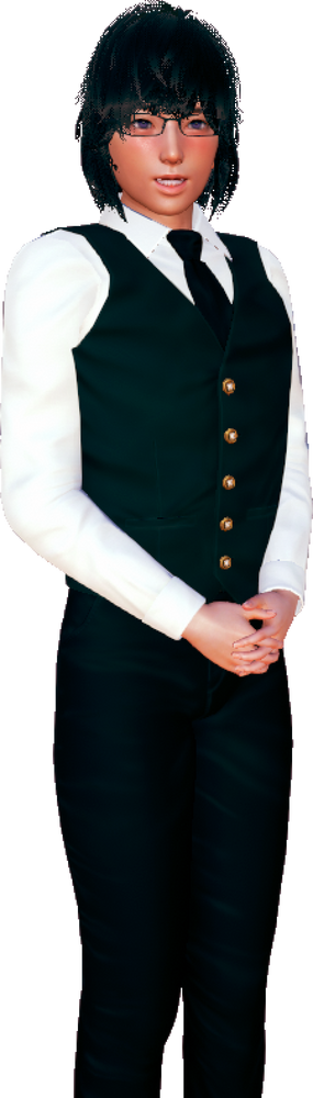 Visual Novel .png Characters Adam Office by Quark_Yifu