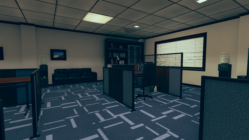Visual Novel Backgrounds 41 image Office_BG Set by Quark_Yifu