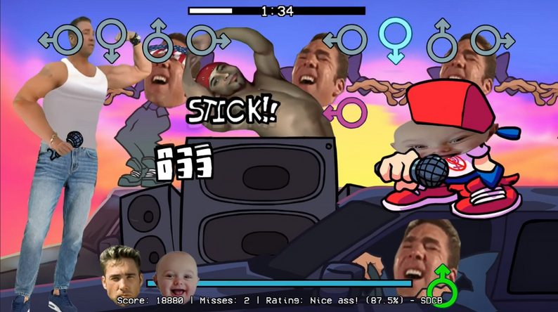 Friday Stick Finger': vs Billy Herrington by LlabmuG