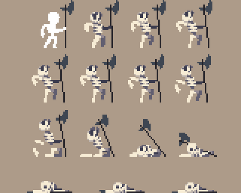 Skeleton Sprite Pack by Jesse Munguia