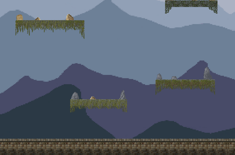 Platformer Rock Tileset by ryker888