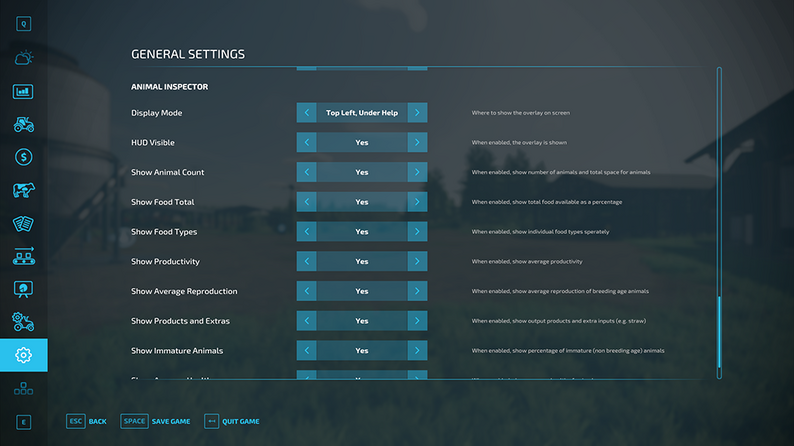 FS22 Animal Inspector by JTSModding