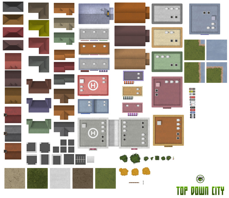 Top Down City Pack by Buggy Studio
