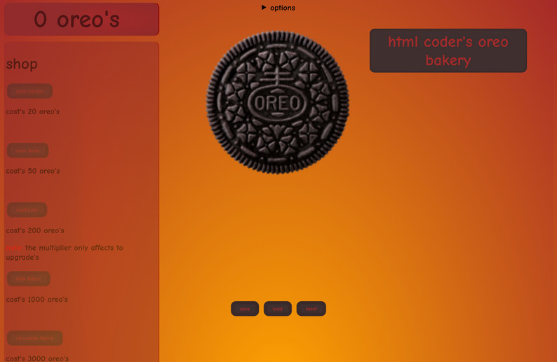 oreo clicker by htmlCoder