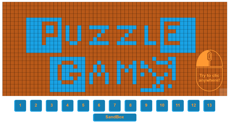 Orange & Blue Puzzle Game by Idle
