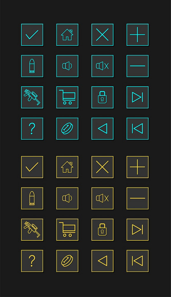 Sci Fi Game UI collection FREE version by SunGraphica