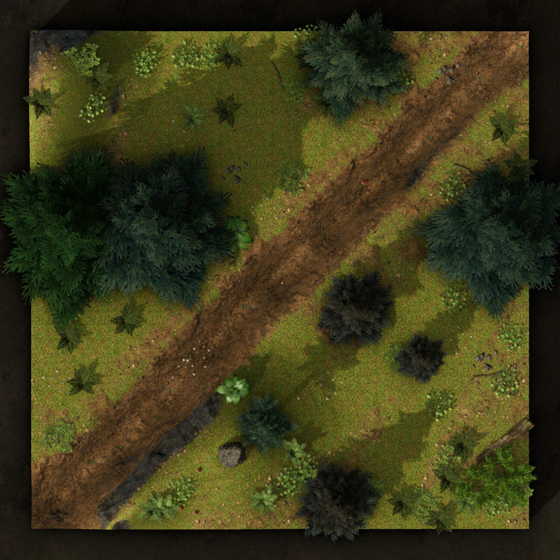 Battle Maps: Forests for PF2E & other TTRPGs by BasiliskOnline