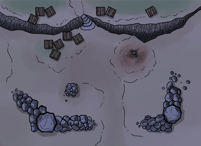 Battle Maps: Camp and Cave for PF2E & other TTRPGs by BasiliskOnline