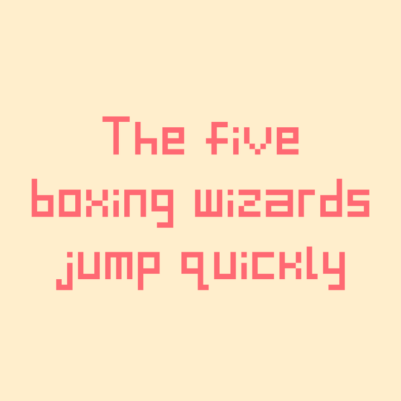 Kron's 5x7 Pixel Font Square by actuallyKron