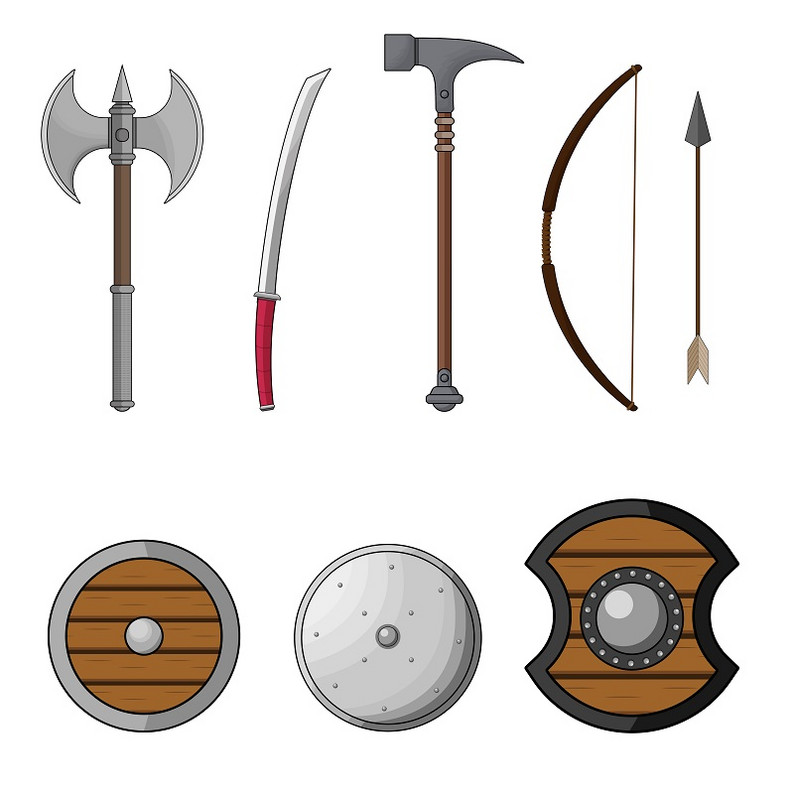 Weapon collection game asset Free version by SunGraphica