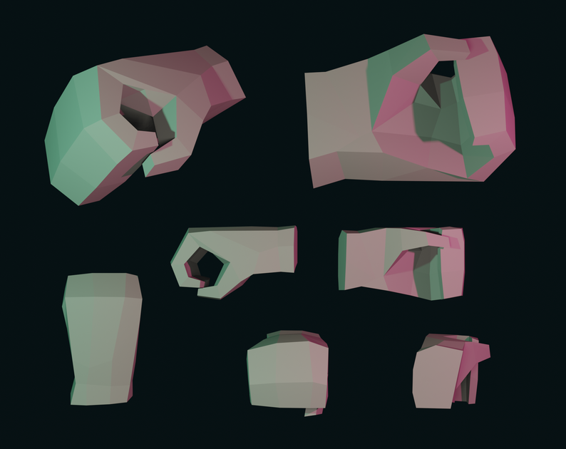 Low Poly Hands (Great for VR) by Kickin’ It Studios