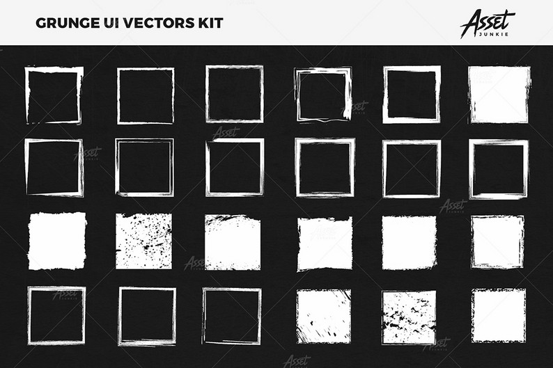 Grunge UI Vectors Kit by vitalzigns