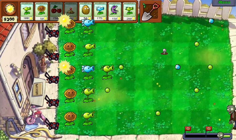 Plants vs Zombies in Pygame by PlatonRaz
