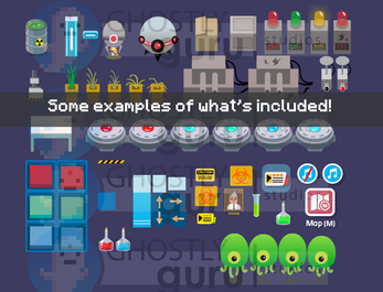 Alien Lab Escape - Game Art Assets - 216+ Art Files! by Ghostly Guru ...