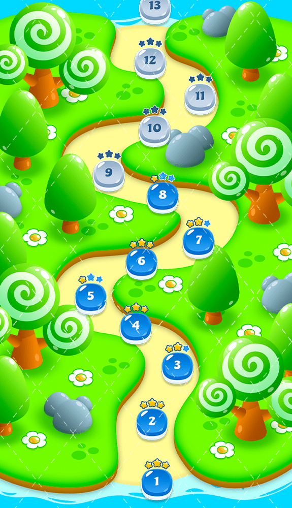 Game Level Map by Renderman