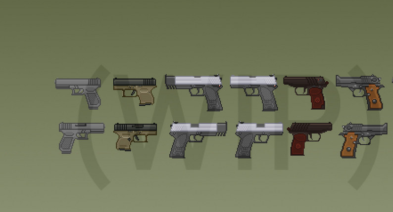 Pixel Art Armory 1 Pixel Guns by forestraptor