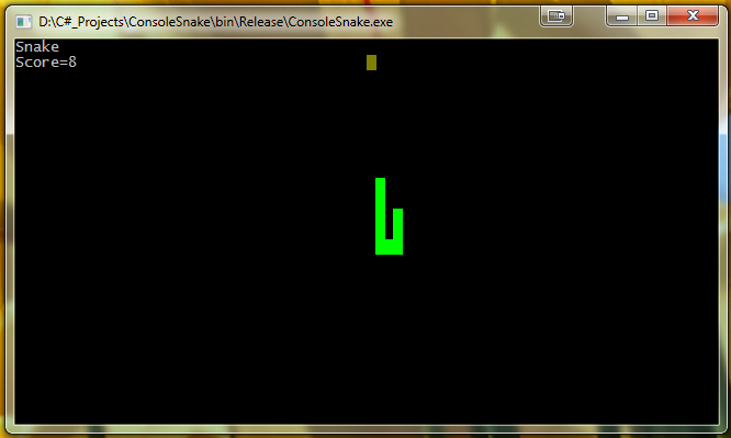 ConsoleSnake by Dimidrol112
