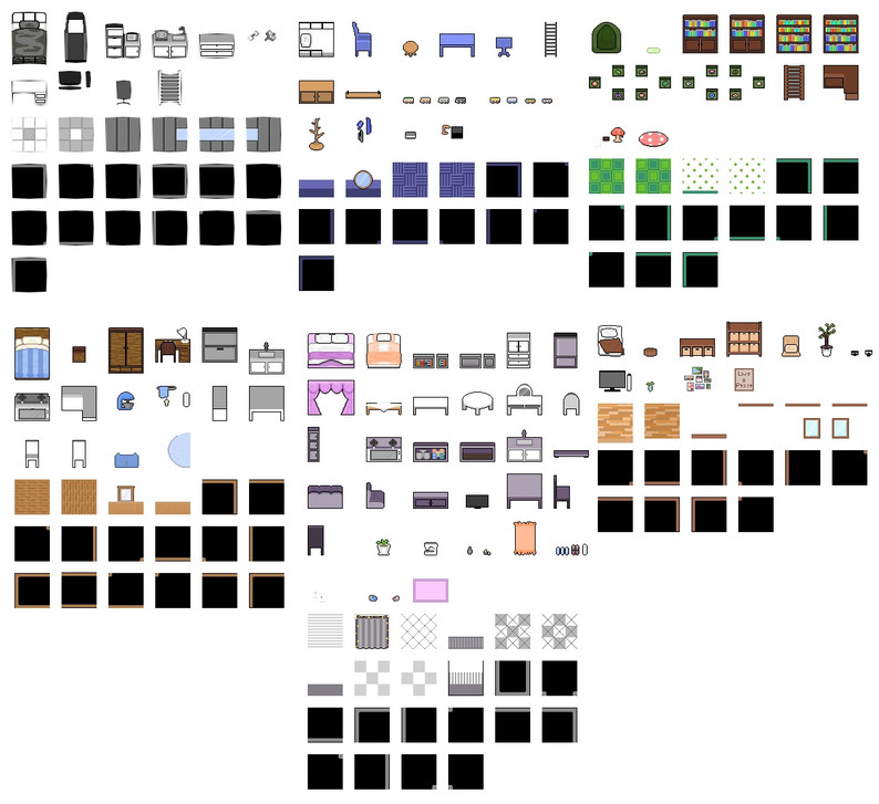 House Tileset+Animal Character by maschiaT