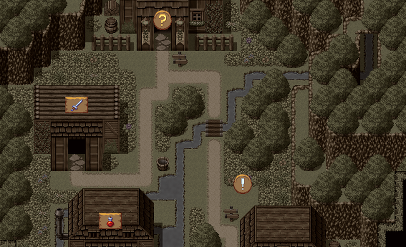 PIXEL FANTASY RPG ICONS - MAP ICONS by Caz