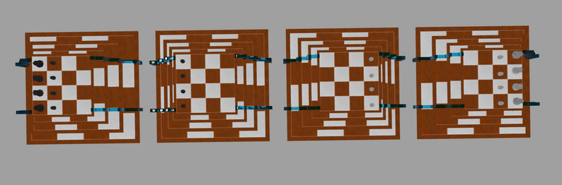 4D Chess Boards - 3D Asset by Dravicka Designs