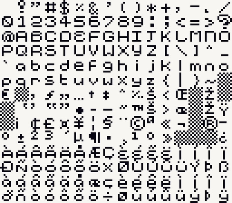 Soft Gameboy Font by Reakain