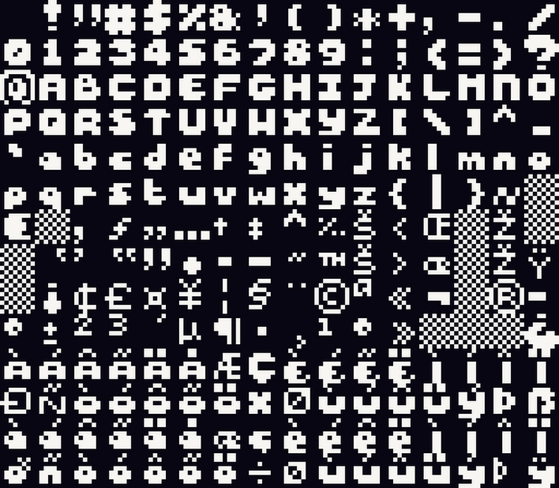 Soft Gameboy Font by Reakain