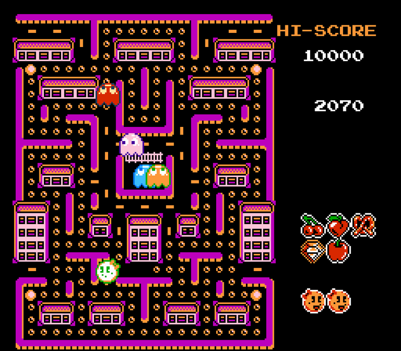 MS. PAC LAND - Ms. Pac Man Namco OVERHAUL Patch by Rani Baker