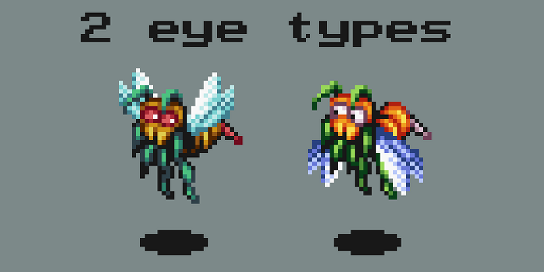Pixel Art Creature Sprite - Wayward Wasp by Seliel the Shaper